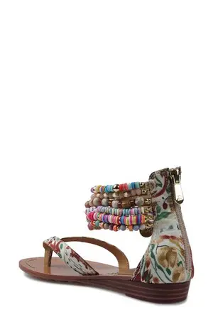 ZIGI Fabella Ankle Strap Sandal - Tan Multi Fabric