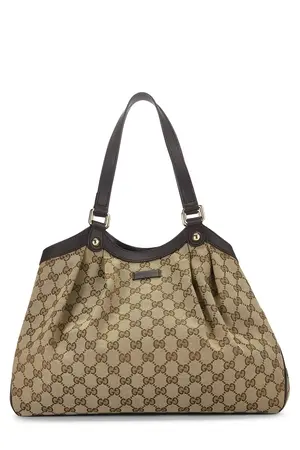 Gucci Original Gg Canvas Sukey Tote - Brown