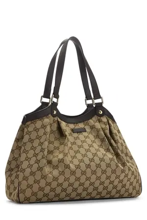 Gucci Original Gg Canvas Sukey Tote - Brown
