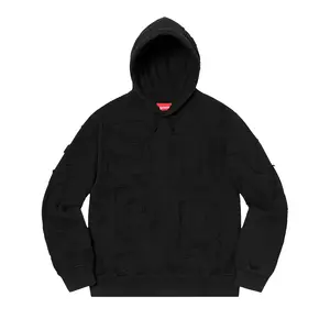 Supreme Cutout Letters Hooded Sweatshirt - Black