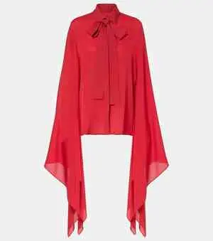 Elie Saab Tie Detailed Blouses