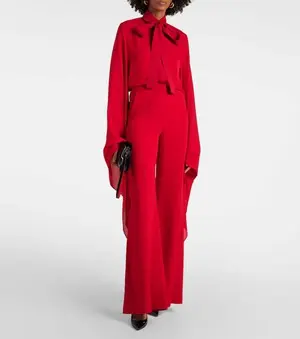 Elie Saab Tie-neck Blouse - Red