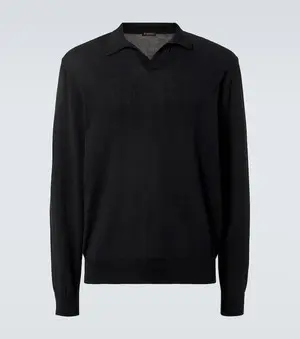 Rubinacci Amalfi Cotton Polo Shirt - Black