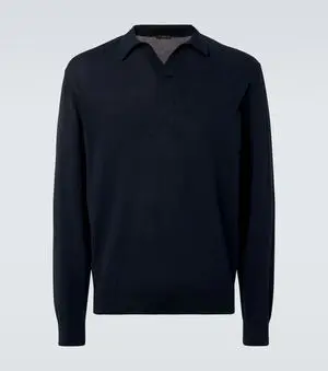 Rubinacci Amalfi Cotton Polo Shirt - Blue