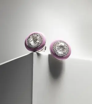KAMYEN 18kt White Gold Diamond Earrings