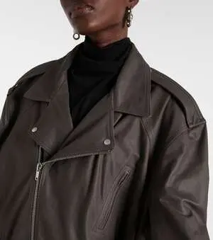 Rick Owens Oversized Leather Jacket