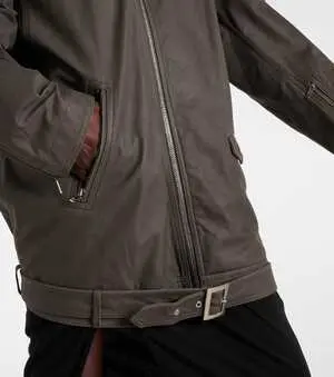 Rick Owens Oversized Leather Jacket