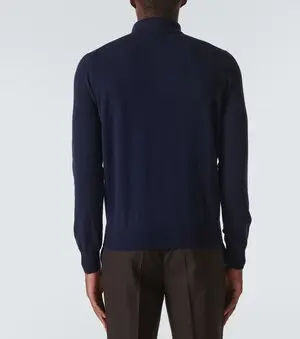 Rubinacci Cashmere Polo Shirt - Blue