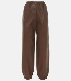 JOSEPH Leather Sweatpants