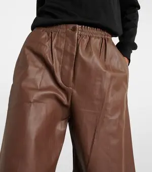 JOSEPH Leather Sweatpants