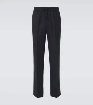 Brioni Asolo Straight Leg Wool Trousers