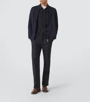 Brioni Asolo Straight Leg Wool Trousers