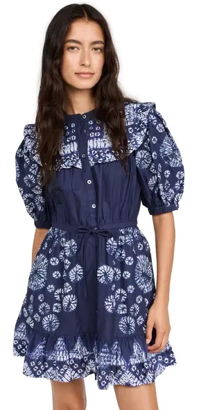 Sea Yana Tie Dye Mini Dress In Navy - 70% Off | Editorialist
