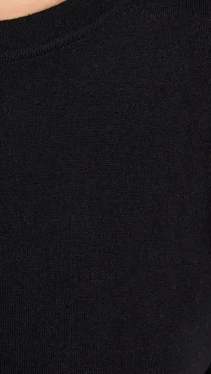 Rails Cotton Cashmere Crewneck Tee - Black