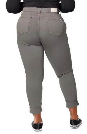 SLINK JEANS High Waist Ankle Boyfriend Jeans