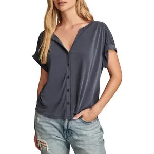 Lucky Brand Sandwash Button-up Shirt - Blue Nights