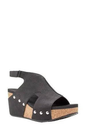 VOLATILE Beecher Platform Wedge Sandals - Black