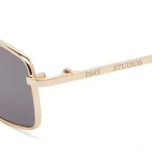 DMY STUDIOS Olsen Rectangle Sunglasses - Dark Grey