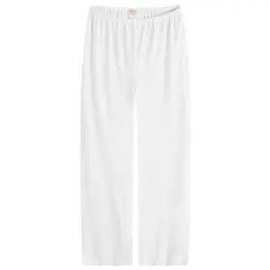 Donni. Baby Rib Scallop Pant - Powder