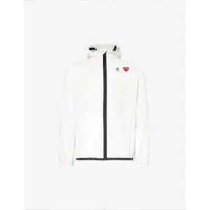 Play Comme Des Garcon Comme Des Garçons Play X K-way Hooded Jacket - White