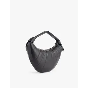 LEMAIRE Large Croissant Leather Shoulder Bag - Dark Chocolate