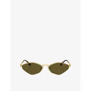 Miu Miu Mu 56zs Irregular Sunglasses