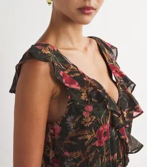 Paige Silk Floral Sharleen Maxi Dress
