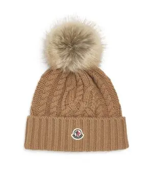 Moncler Moncler Pom-Pom Beanie Beige