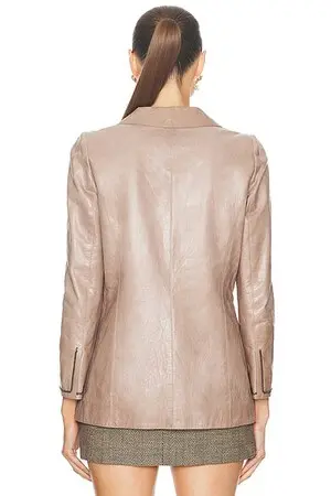 Chanel Leather Blazer
