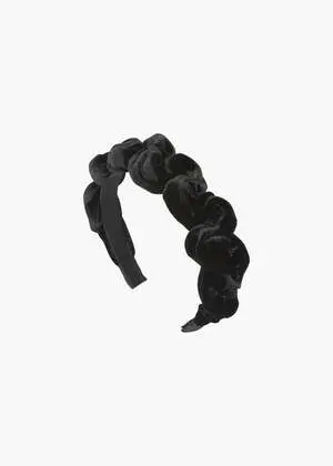 JENNIFER BEHR Lia Velvet Headband - Black