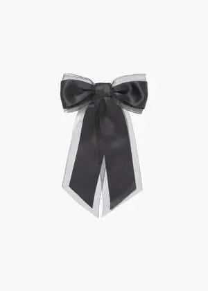 JENNIFER BEHR Frankie Bow Barrette - Black