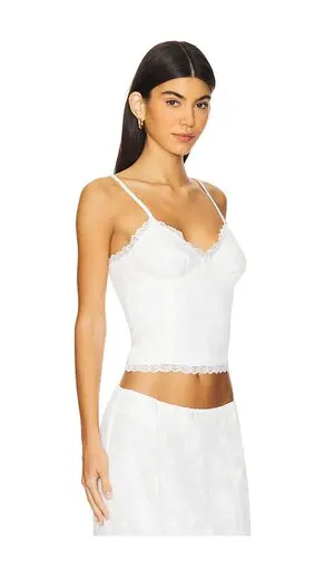 RUNAWAY THE LABEL Larina Top - White