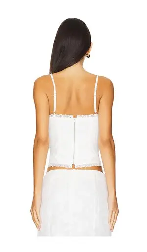 RUNAWAY THE LABEL Larina Top - White