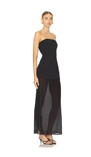 SNDYS. Chloe Sheer Dress - Black