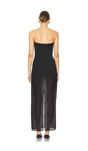 SNDYS. Chloe Sheer Dress - Black