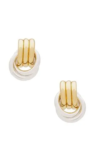HEAVEN MAYHEM Baby Knot Earrings Gold & Silver