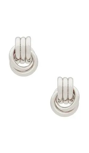 HEAVEN MAYHEM Baby Knot Earrings - Silver