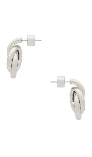 HEAVEN MAYHEM Baby Knot Earrings - Silver