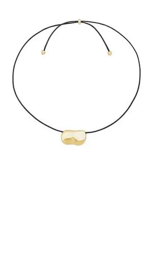 HEAVEN MAYHEM Pebble Pendant Necklace - Gold & Black