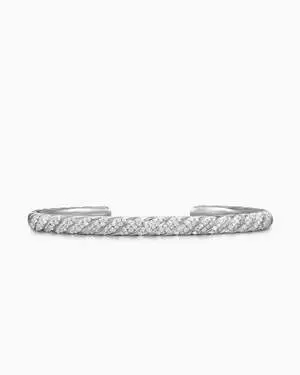 David Yurman Sculpted Cable Cuff Bracelet - Diamond