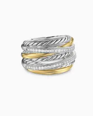 David Yurman Crossover Seven Row Ring - Diamond