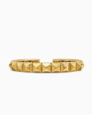 David Yurman Pyramid Cuff Bracelet - All 18k Yellow Gold