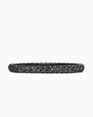 David Yurman Sculpted Cable Bangle Bracelet Black Diamond