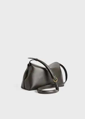 TOTEME T-lock Leather Clutch - Bark