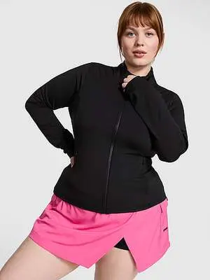 Pink Relay Full-zip Hoodie - Black