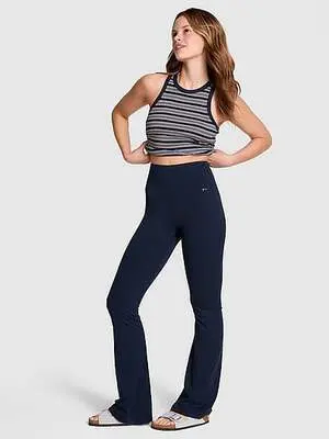 Pink Relay™ Ruched Foldover Flare Leggings - Blue