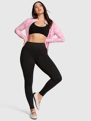 Pink Relay™ Ruched Leggings - Black