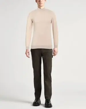 DANIELE FIESOLI Merino Wool Turtleneck - Beige