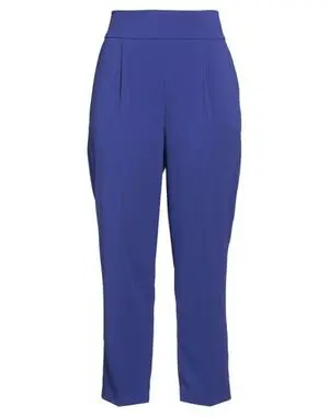 Pinko Straight Leg Crepe Pants Blue