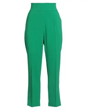 Pinko Straight Leg Crepe Pants - Green